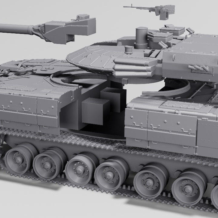 3D Printable Object 640 obr. 2001 with 152mm gun and Drozhd APS by The ...