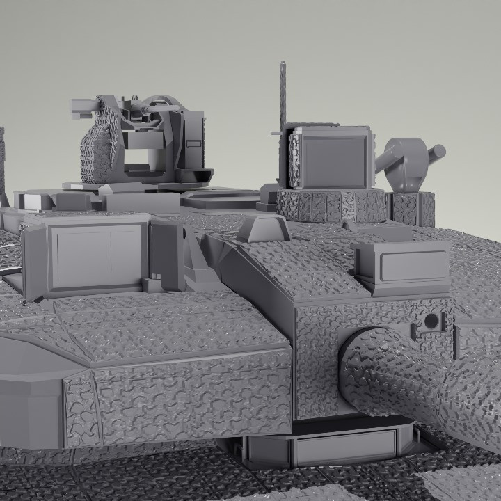 3D Printable Altay T2 MBT with Pulat APS by The Military Industrial Complex