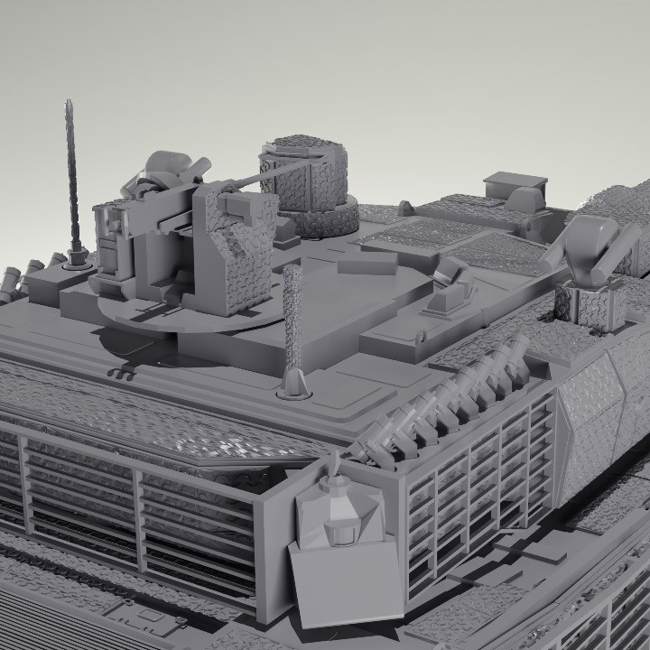 3D Printable Altay T2 MBT with Pulat APS by The Military Industrial Complex
