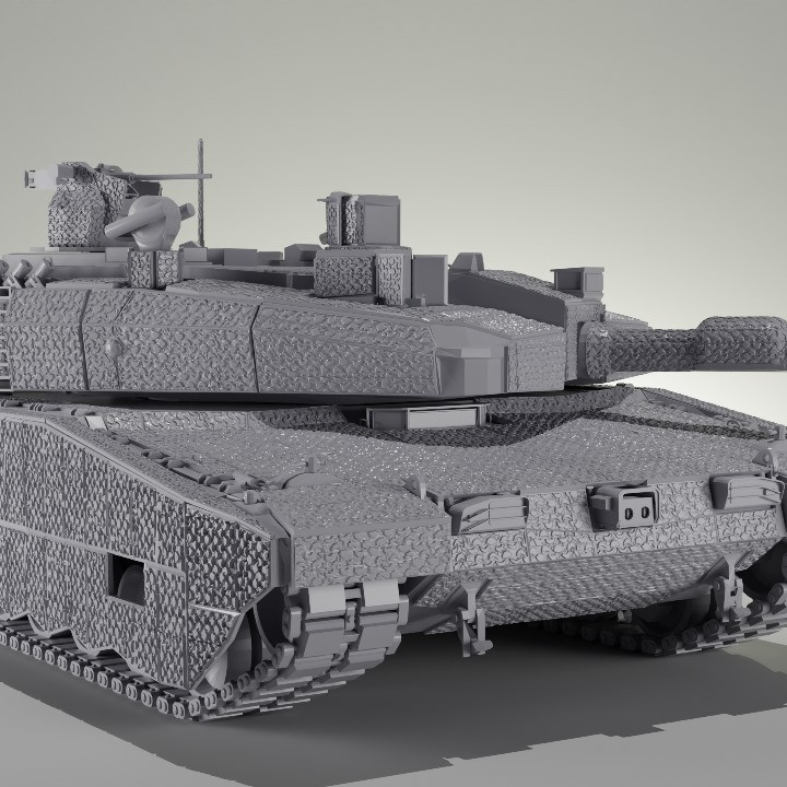 3D Printable Altay T2 MBT with Pulat APS by The Military Industrial Complex