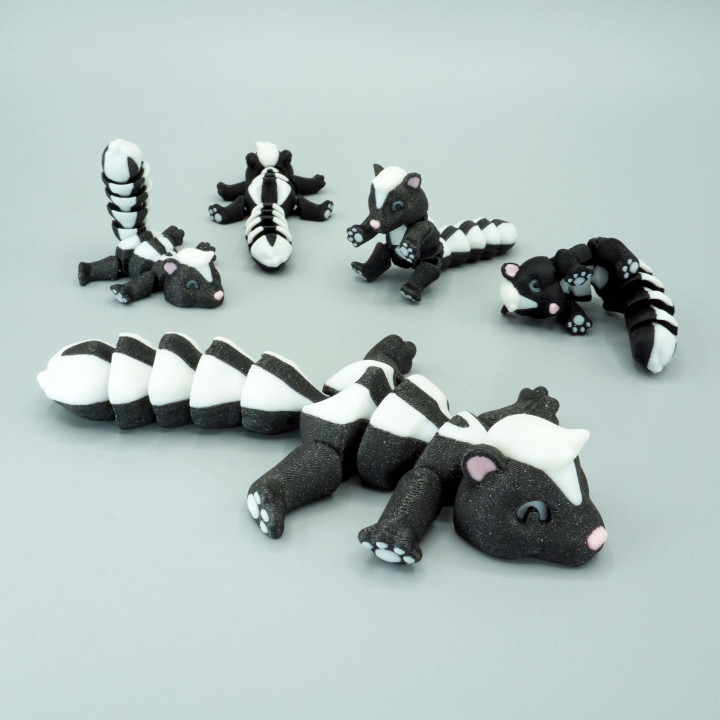 3D Printable Articulated Skunk by McGybeer