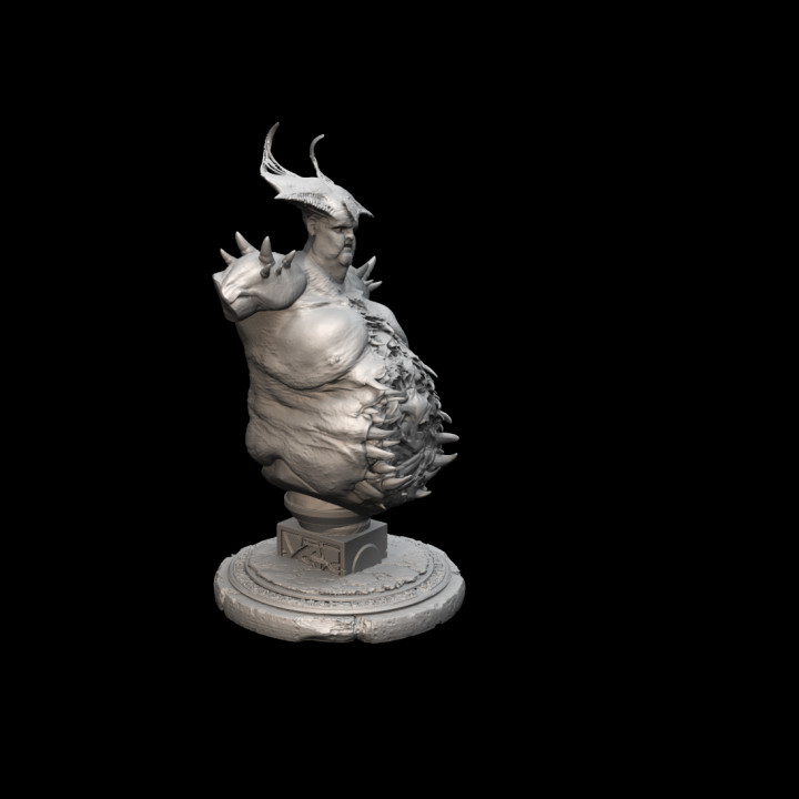 3D Printable DEM012 Bust Murok :: Demonic Ritual I :: Black Blossom ...