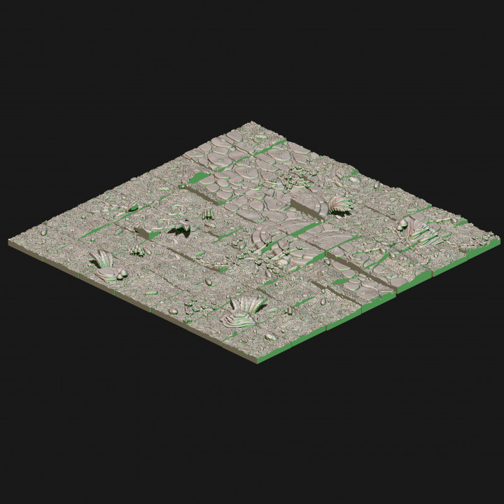 3D Printable wood elves bases set (elf) by HoloMiniatures