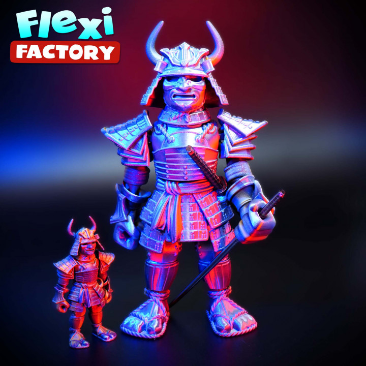 3D Printable Flexi Factory Samurai by Flexi Factory