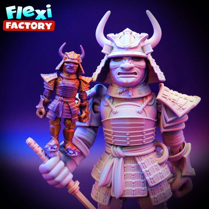 3D Printable Flexi Factory Samurai by Flexi Factory