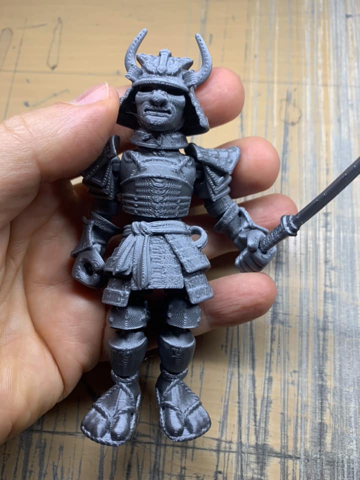 3D Printable Flexi Factory Samurai by Flexi Factory