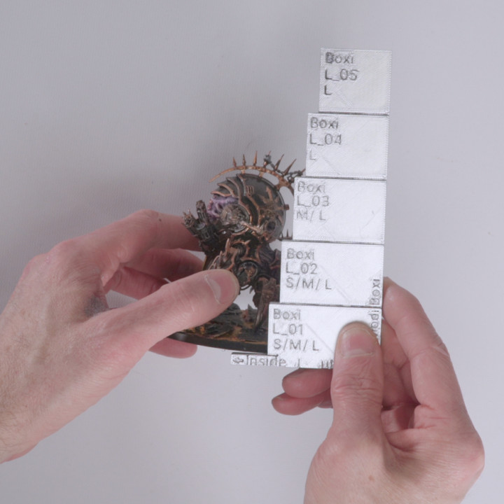 3D Printable Modi Boxi size gauges by Mod Innovations