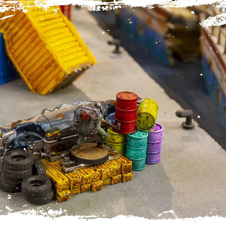 3D Printable Wrecked Car 10 by Bad Roll Games