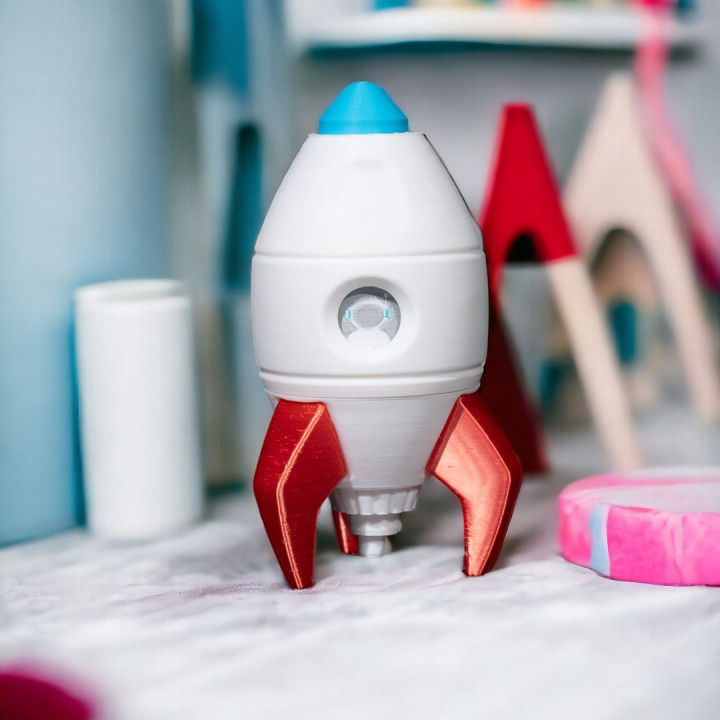 3D Printable Rocket Fidget by Stlflix