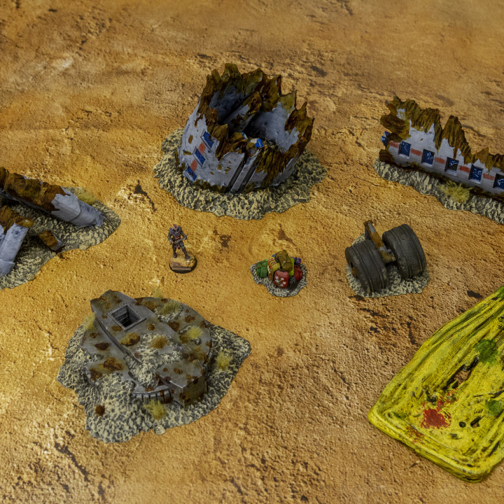 3D Printable Crashed plane parts and accessories by Bad Roll Games