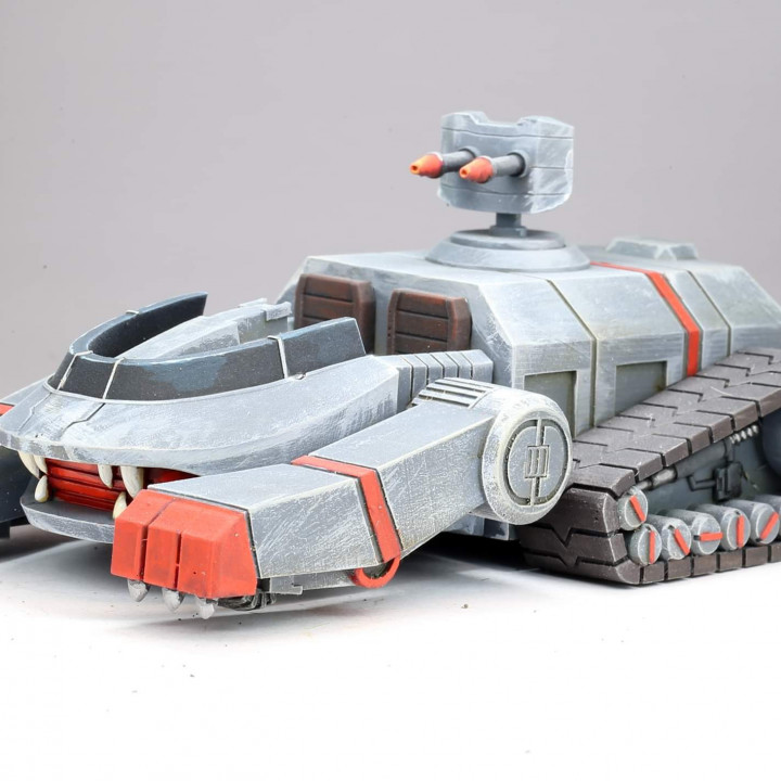 3D Printable Beastmen Battletank by Karl Perrotton