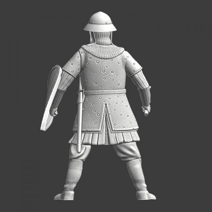 3D Printable Medieval Byzantine infantryman with mace by Northern ...