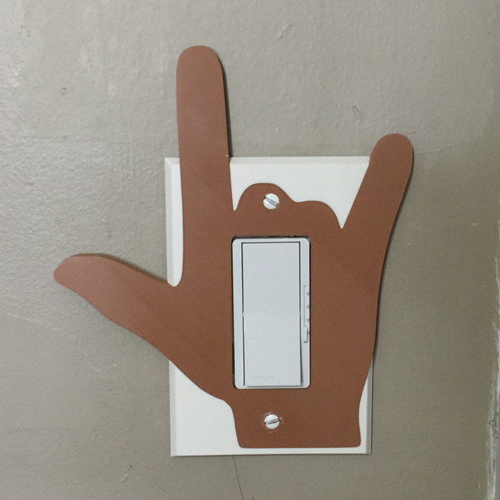 3D Printable Rocker with I Love You by Star Labs 3D, LLC