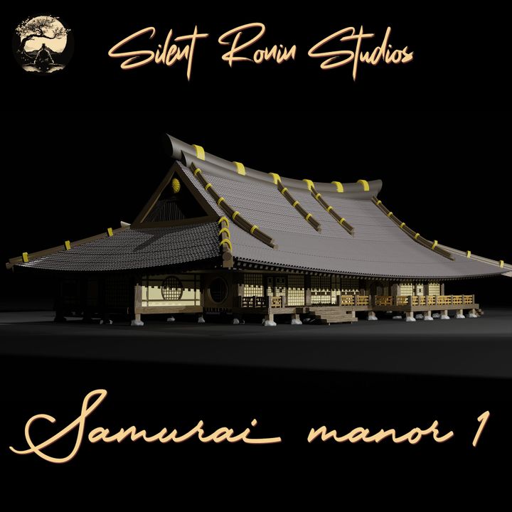3D Printable Japanese Samurai Manor #1 (incl. fence, shrine, well and ...