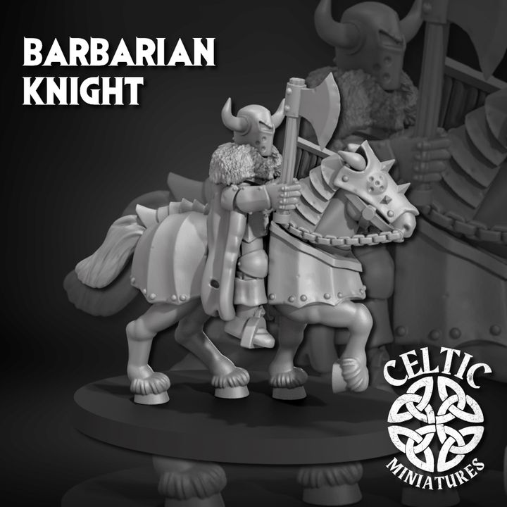 3D Printable Barbarian Knights by Celtic Miniatures