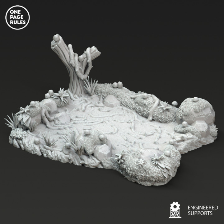 3D Printable Forest Area Terrain by One Page Rules
