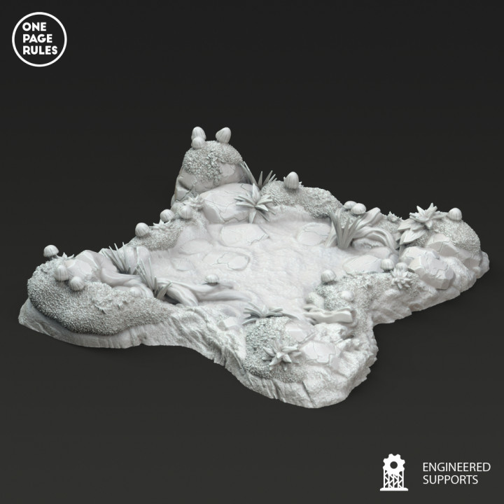 3D Printable Forest Area Terrain by One Page Rules
