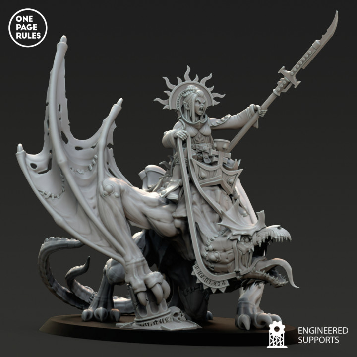 3D Printable Vampire Master on Winged Terror (Lord) - Vampiric Undead ...