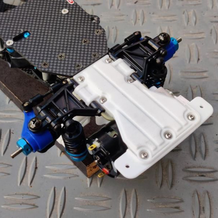 3D Printable Tamiya FF01 Front Gearbox/Bulkead by AMPro Engineering