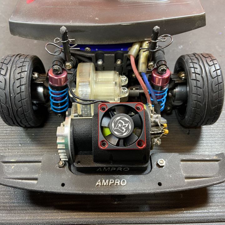 3D Printable Tamiya FF01 Front Gearbox/Bulkead by AMPro Engineering