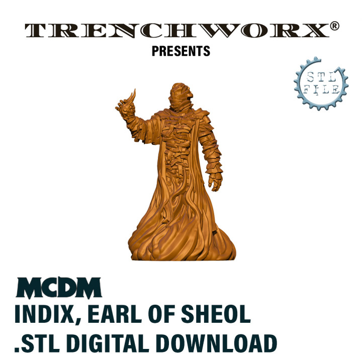 3D Printable MCDM - Indix Earl of Sheol by Trenchworx LLC