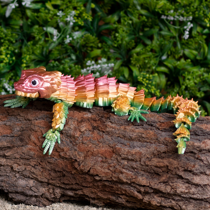 3D Printable ARMADILLO LIZARD CARTOON by Rogi Studios