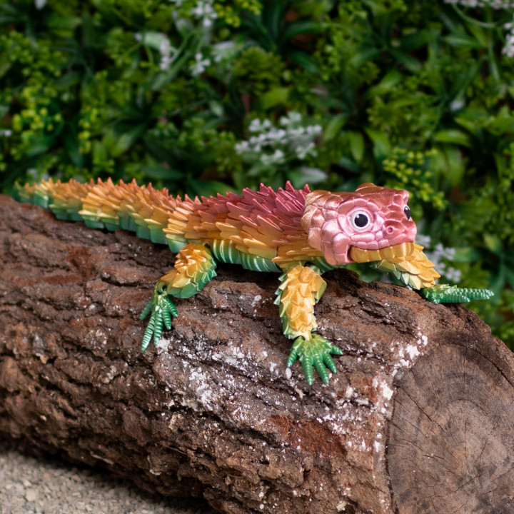 3D Printable ARMADILLO LIZARD CARTOON by Rogi Studios