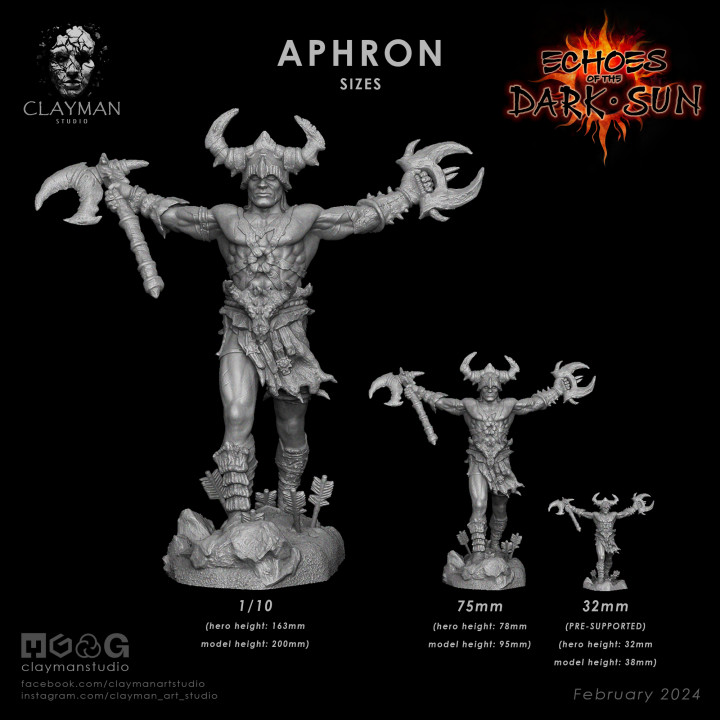 3D Printable Aphron - 32mm - 75mm - 1/10 by Clayman Studio
