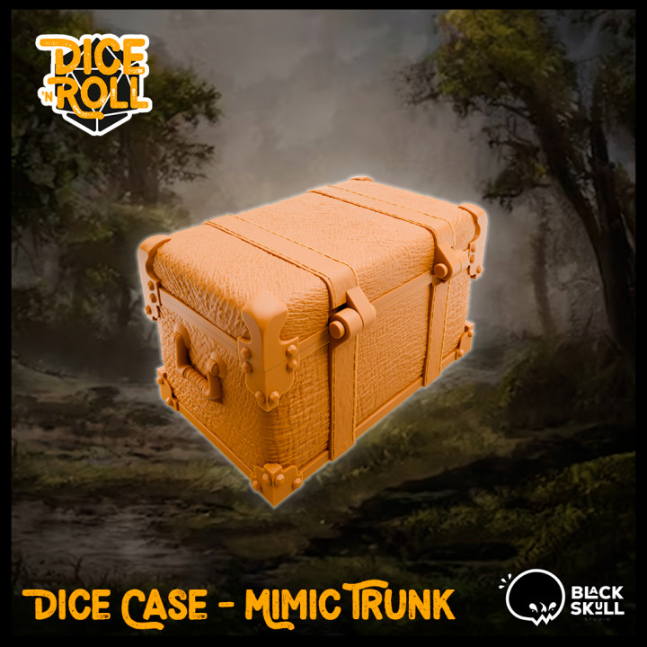 3D Printable Dice Case & Miniature - Mimic Trunk by Black Skull Studio