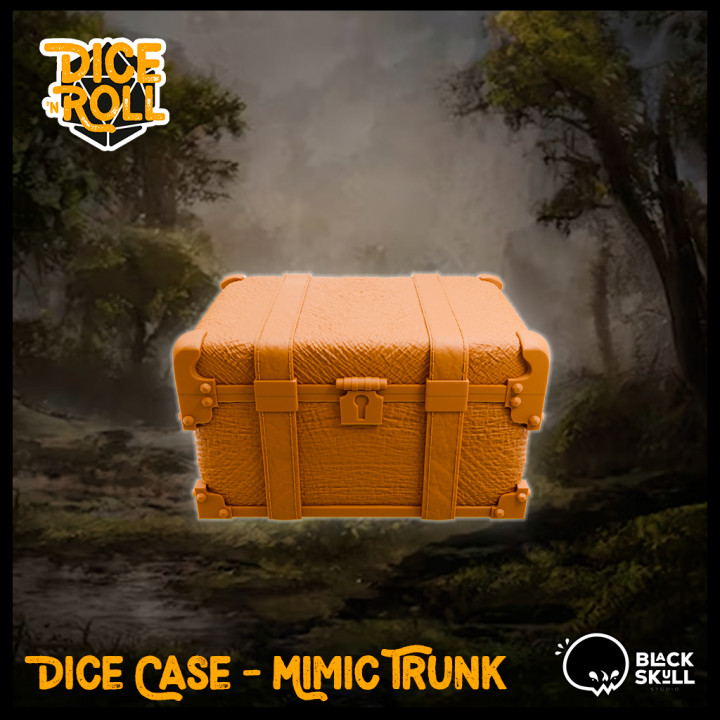 3D Printable Dice Case & Miniature - Mimic Trunk by Black Skull Studio