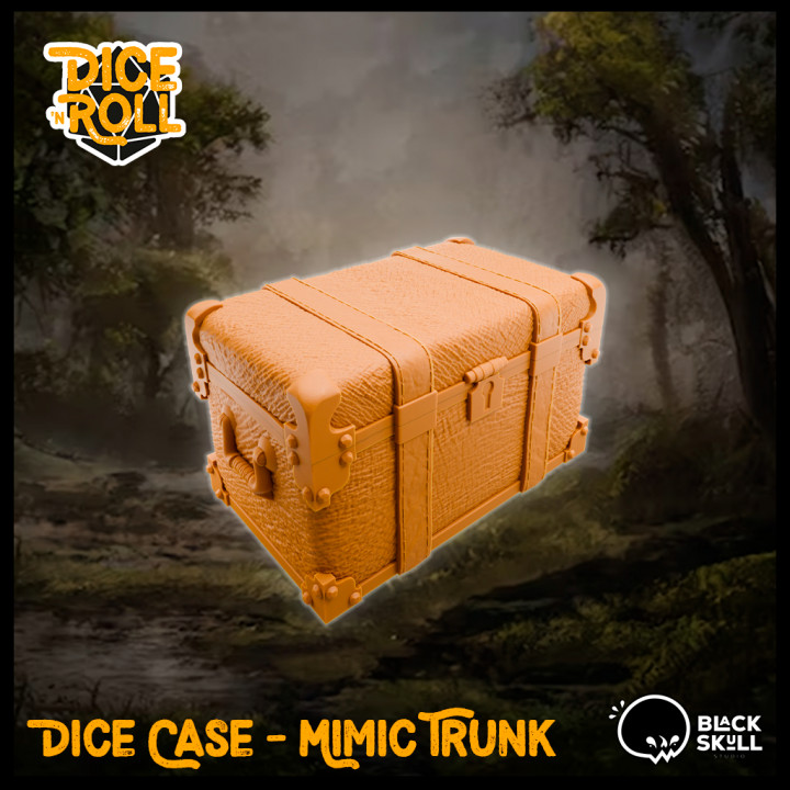 3D Printable Dice Case & Miniature - Mimic Trunk by Black Skull Studio