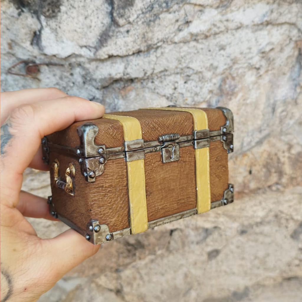 3D Printable Dice Case & Miniature - Mimic Trunk by Black Skull Studio