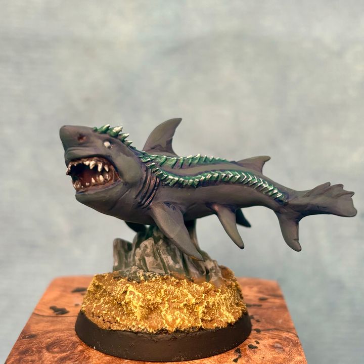 3D Print of Sharks Set - Set of three Glacier Sharks and 5e Stat blocks ...