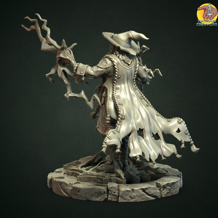 3D Printable Jaxo Jaxson, Human Wizard by SolGood Creations