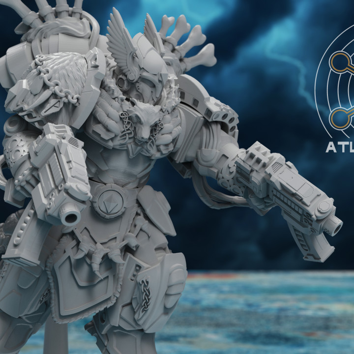 3D Printable Asgardian Storm Aegis by Atlan Forge