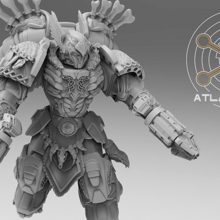 3D Printable Asgardian Storm Aegis by Atlan Forge