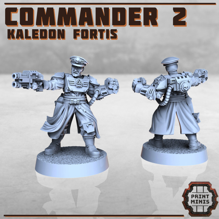 3D Printable Commander Kit - Kaledon Fortis by Print Minis