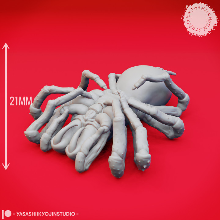 3D Printable Giant Spider Cluster - Tabletop Miniature (Pre-Supported ...