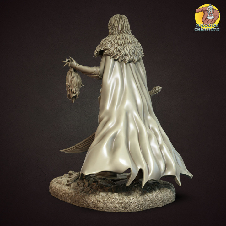 3D Printable Kareth Beheadress, Vampire Warrior | Pre-Supported by ...