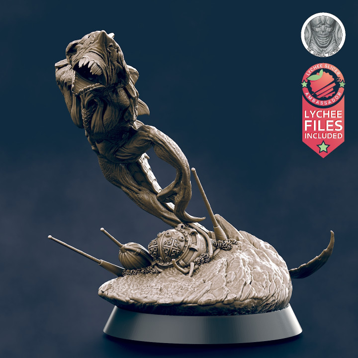 3D Printable Demon Shark Sea Monster by TheSurrealFactory