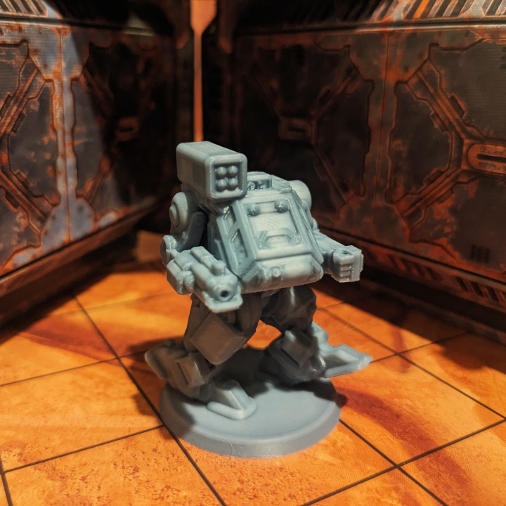 3D Printable 6mm Supportless Mech - Anvil by SkellifyMinis