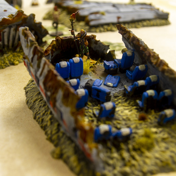 3D Printable Crashed Plane Pack by Bad Roll Games