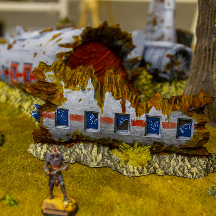 3D Printable Crashed Plane Pack by Bad Roll Games