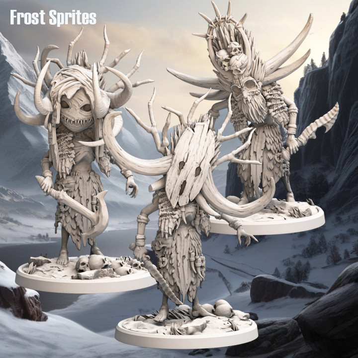 3D Printable Frost Sprites - Frost Tribe by Monolith Arts