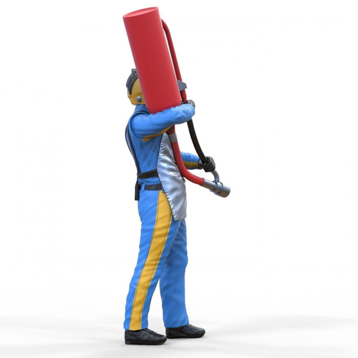 3D Printable N1 Pit crew with Sunoco Fuel can 3D print model by 3DP ...