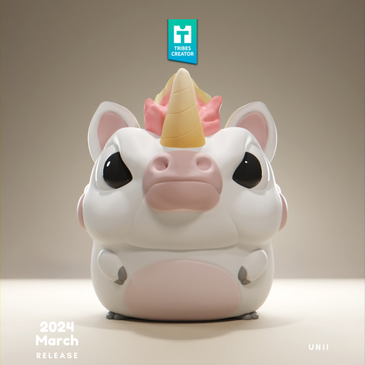 3D Printable Chubbii Grumpii - 2024 March Release by Grumpii