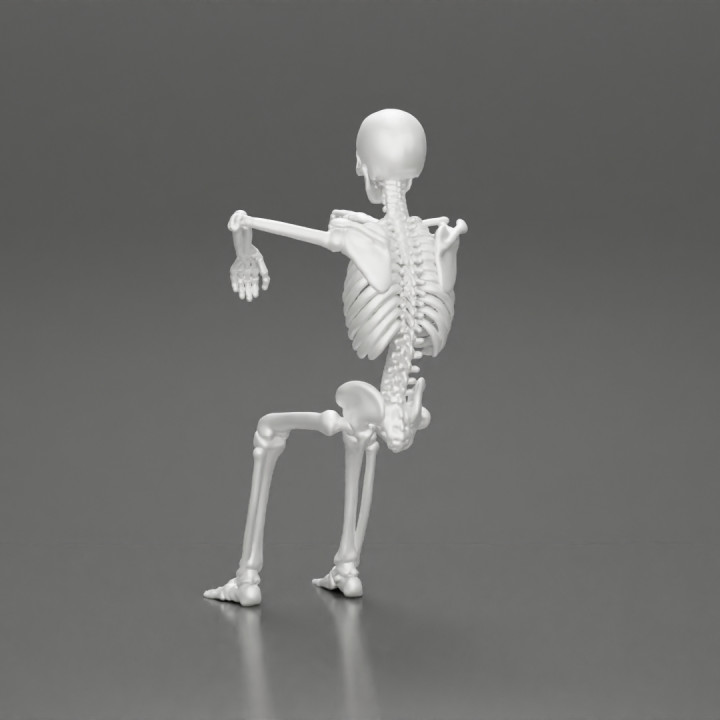 3D Printable Skeleton with arm on window driving the car by 3DGeschaft ...