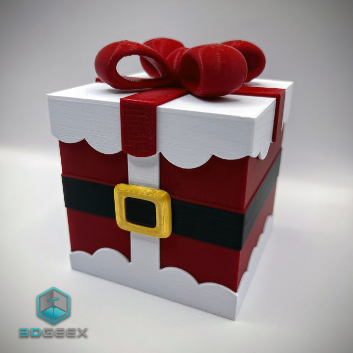 3D Printable Santa's Gift Box by 3DGeex