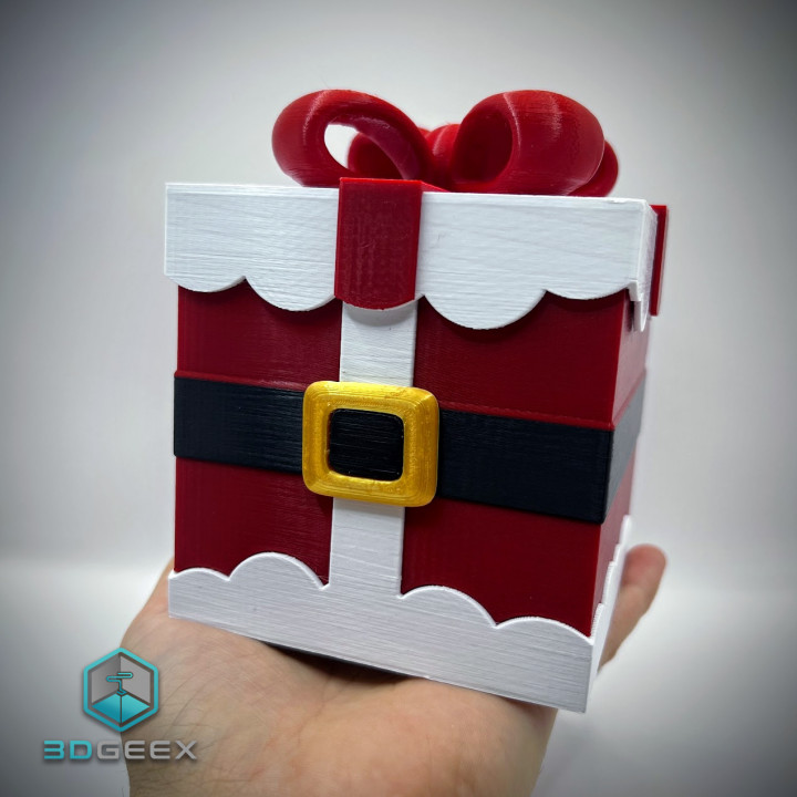 3D Printable Santa's Gift Box by 3DGeex