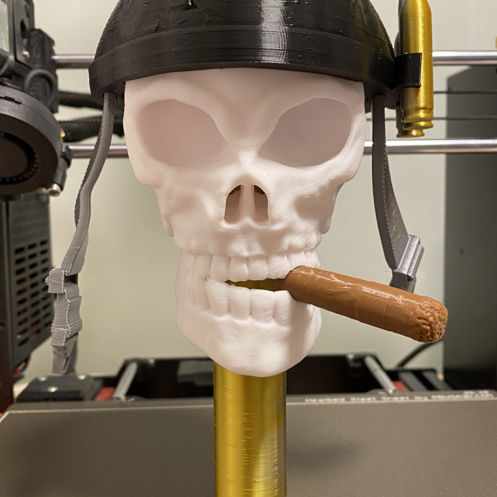 3D Print of Skulldier - Soldier's Skull by yellow-bad-boy